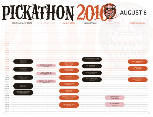Pickathon Daily and Family Schedules - Pickathon