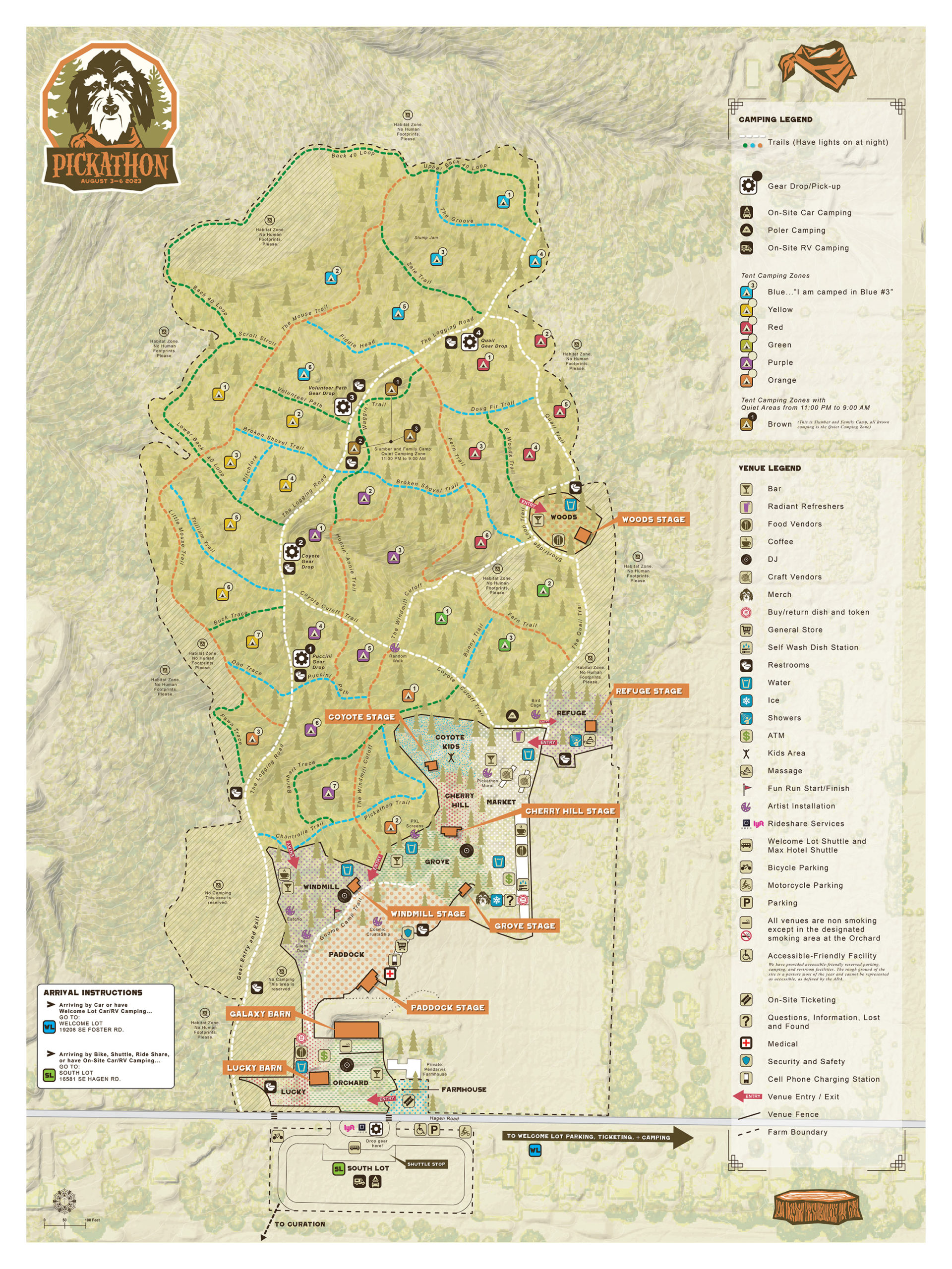 Guide to Pickathon Festival Map! - Pickathon