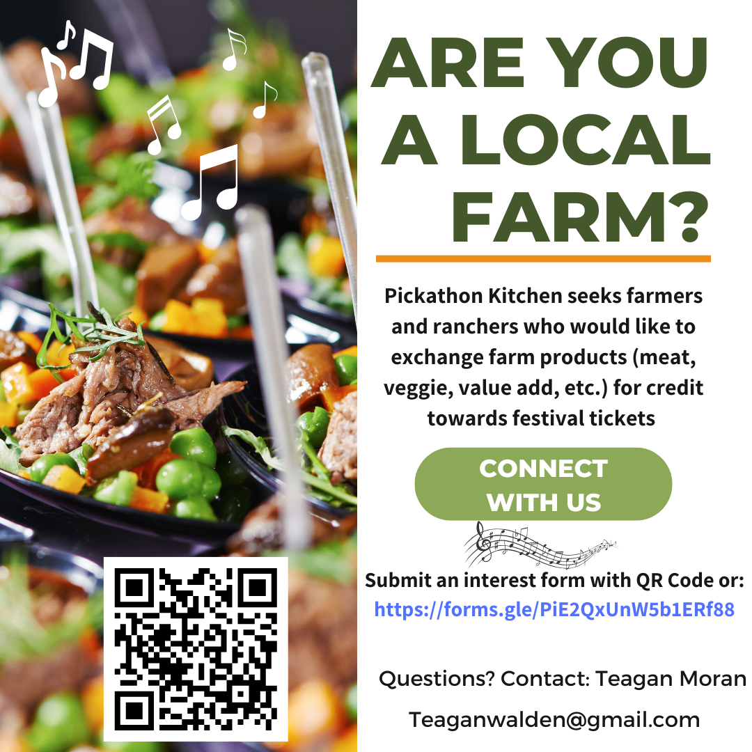 Farmers! Pickathon Seeks Fresh Products for Exchange Program