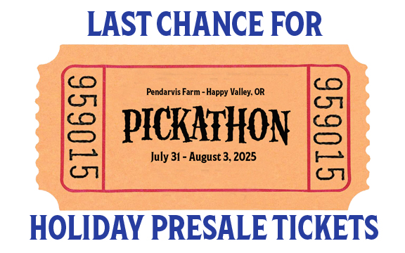 Sunday is the last day to buy Pickathon Holiday Tickets